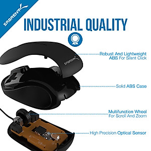 Sabrent Multi-Port iMac Hub + Mini Travel USB Optical Mouse with Retractable Cable