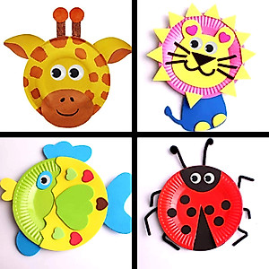 TOAOB 150pcs 10mm Plastic Wiggle Googly Eyes Self Adhesive Black Round Sticker Eyes DIY Arts Crafts Scrapbooking Accessories