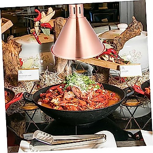 MUCKLILY 1pc Food Warmer Lamp Catering Food Commercial Food Heat Lamp Commercial Food Warmers Turtle Tank Heater Portable Heaters Heat Food Lamp Buffet Heating Lamp Food Warmer Light Metal