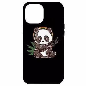 iPhone 15 Pro Max Weed Smoking Panda Marijuana Cannabis Stoner THC CBD 420 Case
