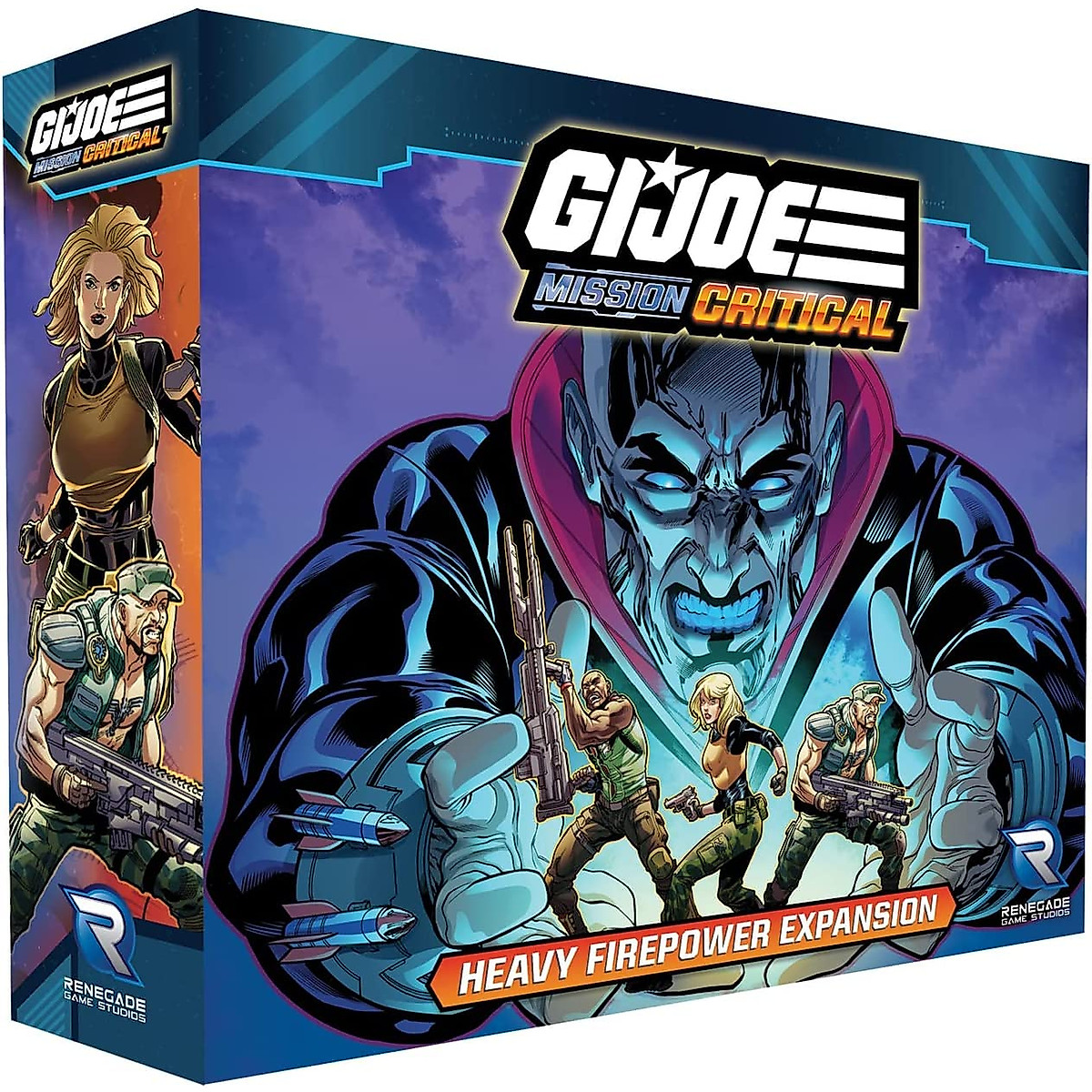 Renegade Games Studios G.I. Joe Mission Critical: Heavy Firepower Expansion - Cooperative Board Game, Role Playing Game, Renegade Game Studios, Ages 14+, 2-5 Players, 45-60 Minute Playing Time