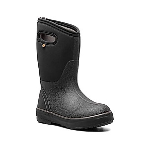 BOGS Classic II Wide Solid Snow Boot, Black Multi, 10 US Unisex Little Kid