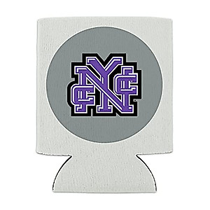City College of New York Secondary Logo Can Cooler - Drink Sleeve Hugger Collapsible Insulator - Beverage Insulated Holder