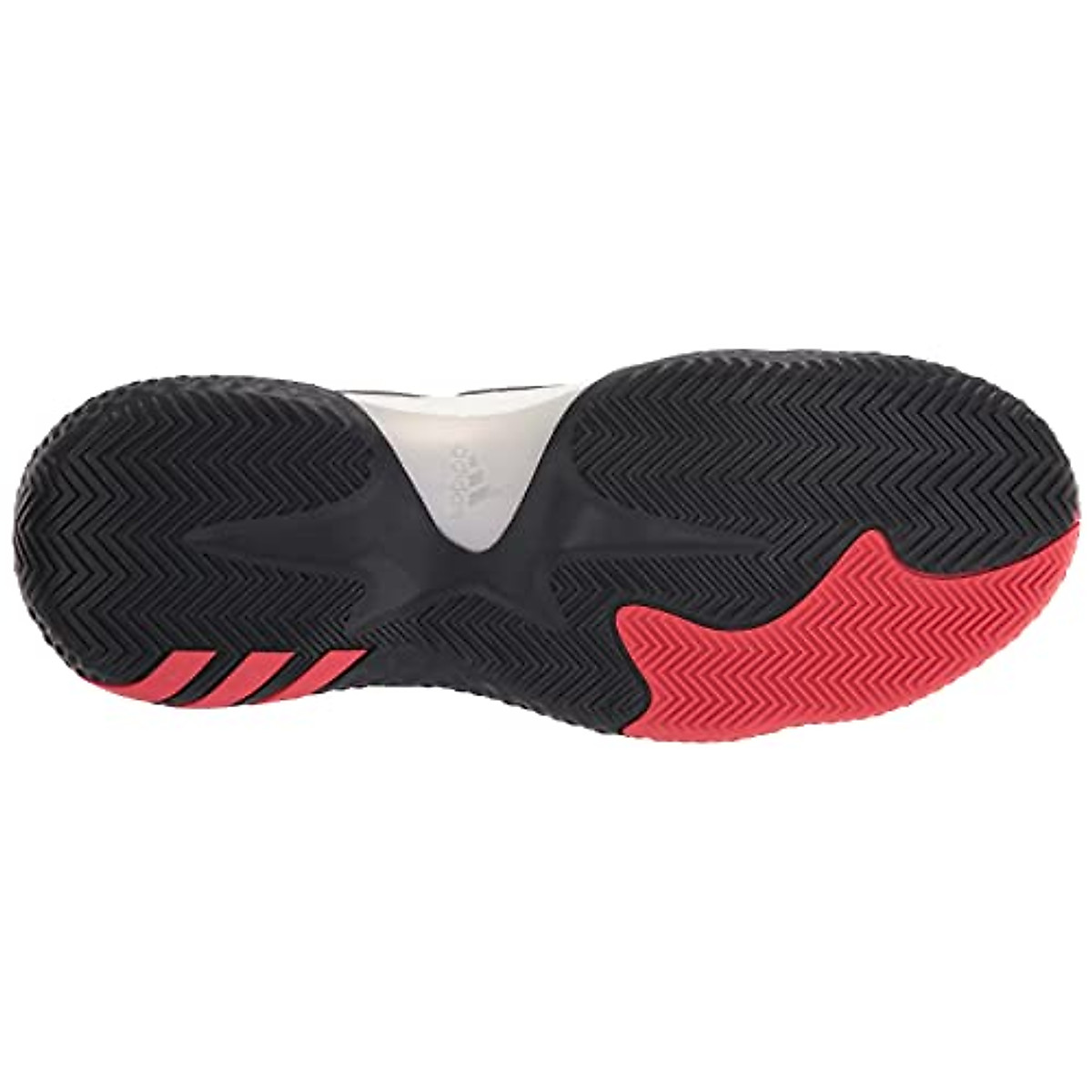 adidas Unisex Harden Vol. 6 Basketball Shoe, White/Vivid Red/Ink, 12 US Men