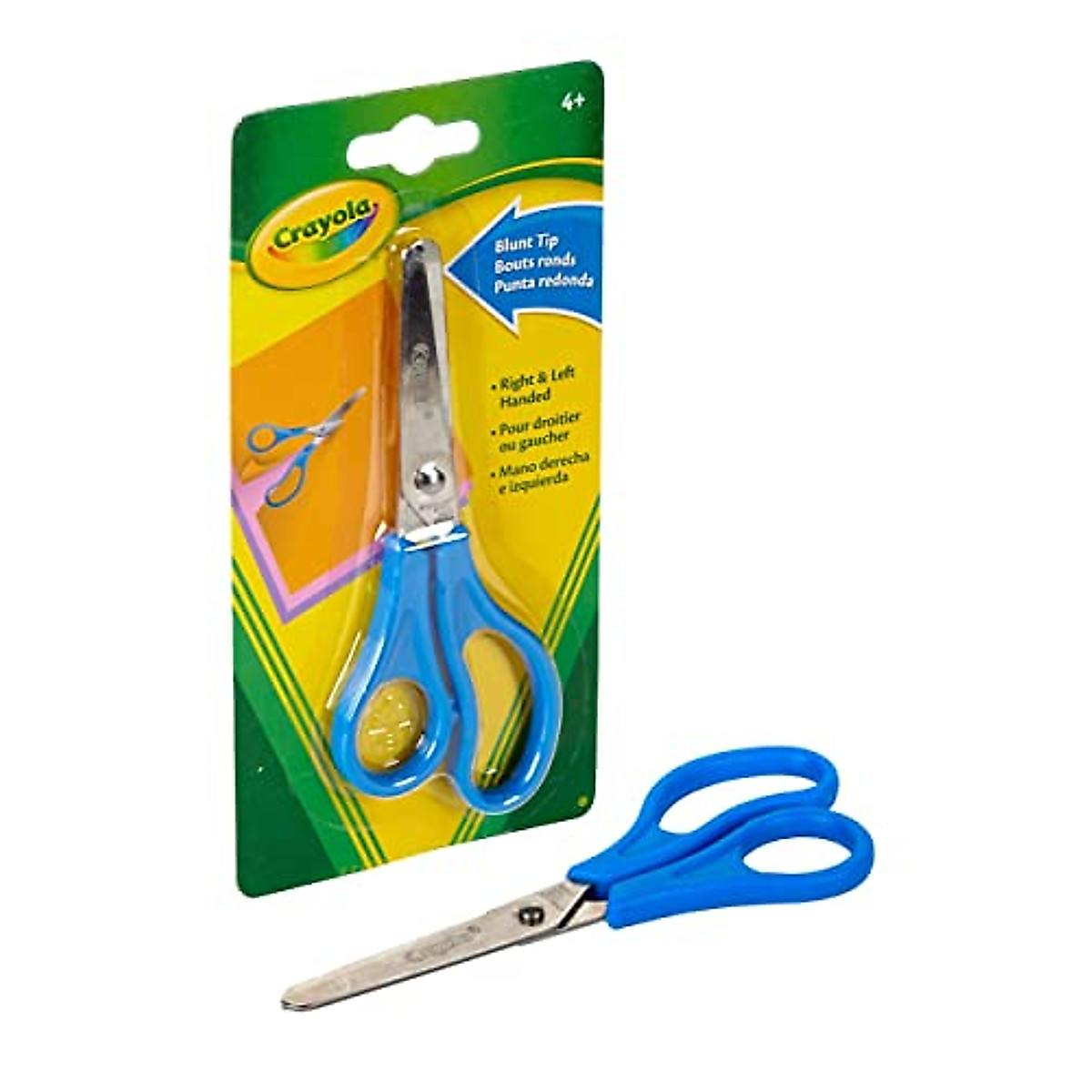 Crayola Scissors (Single Pack), 7" Blunt Tip Scissors For Kids, Back To School Supplies, Kids Arts & Crafts, Colors May Vary