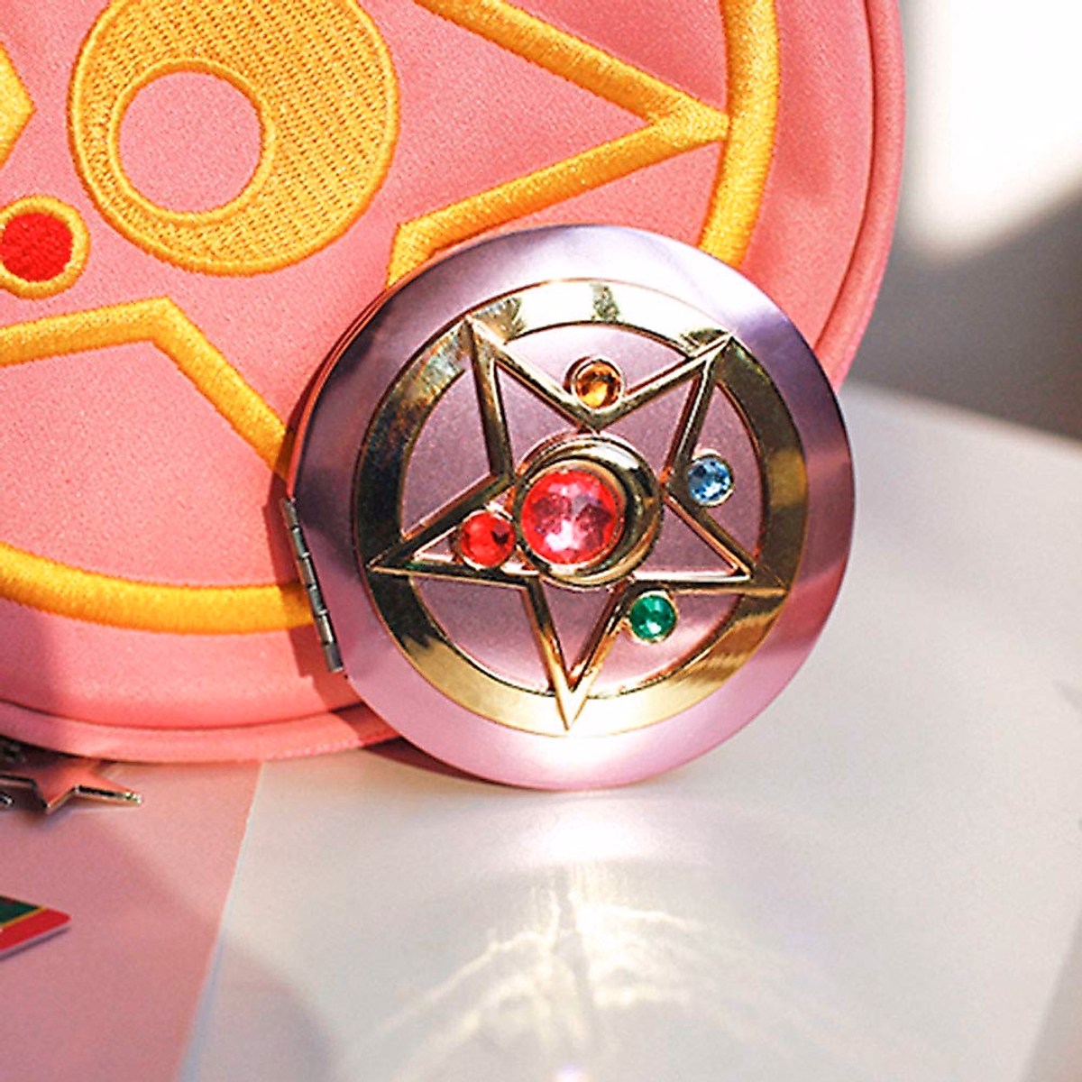 Makeup Compact Mirrors, Personal Portable Travel Handheld Foldable Double Sided Mirror