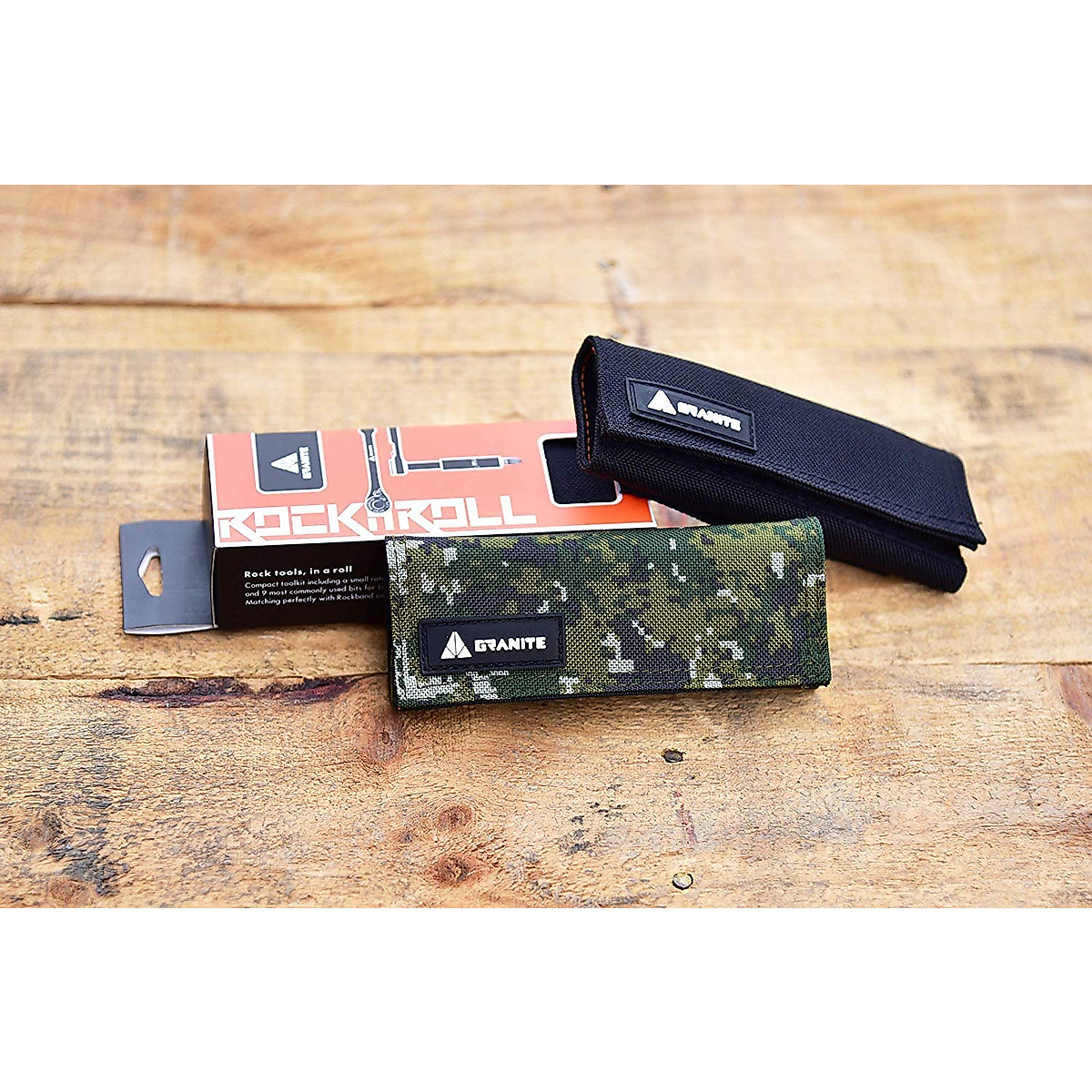 Granite Rocknroll Mini Ratchet Bike Tool Kit, Bike Multitool Kit with 9 Tool Bits and Extension Rod, Portable Bicycle Tool Kit for Mountain Bike, Road Bike and Gravel Bike (Black)