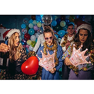 30 Inch Crown Balloons Foil Helium for Birthday Anninversary Christmas Party Supplies 3Pcs