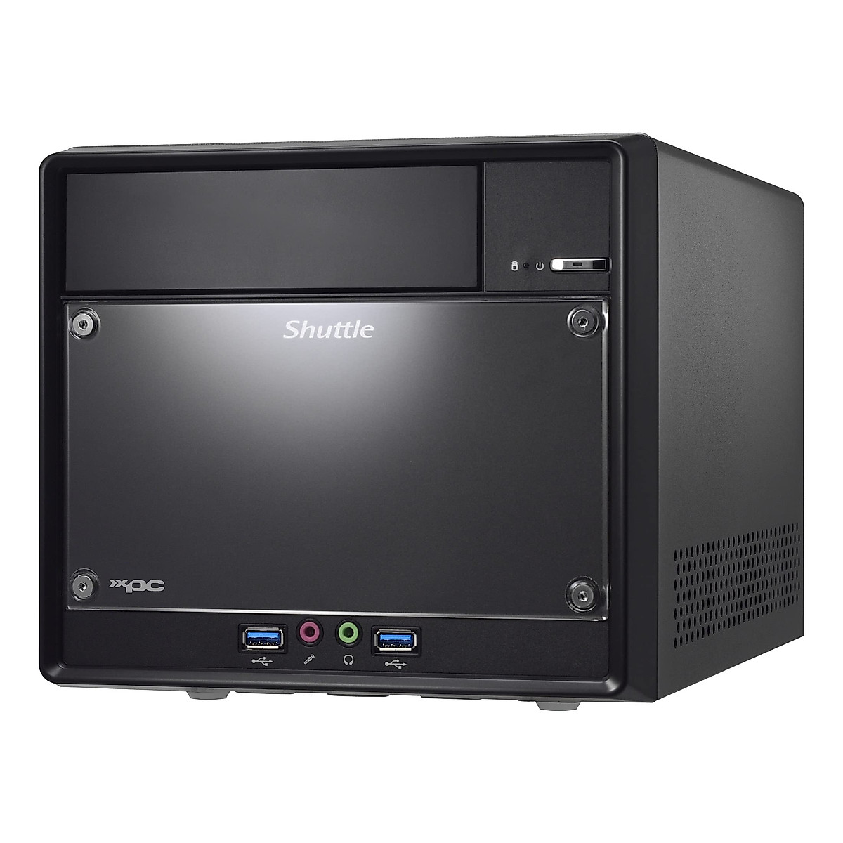 Shuttle XPC Cube SH510R4 Mini Barebone PC Intel H510 Supports 125W 11th/10th Gen Rocket Lake/Comet Lake CPU No RAM No HDD/SSD No CPU No OS 300W80 Plus Bronze Flex PSU,Black