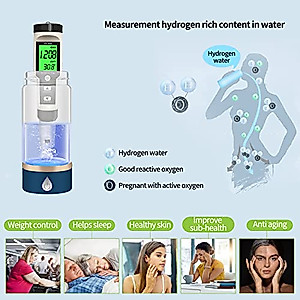 RCYAGO PH Meter, 4-in-1 Digital PH ORP H2 Temp Meter with ATC, 0.01 Resolution High Accuracy PH Tester for Drinking Water Hydroponics Aquariums Swimming Pool Laboratory