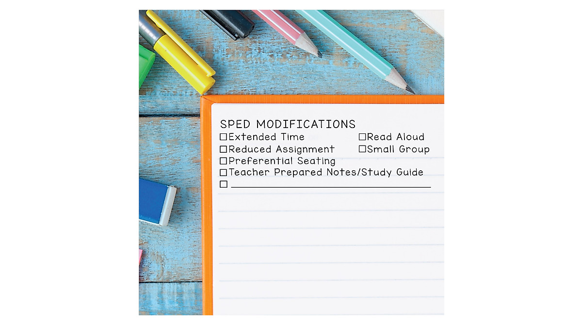 SPED Modifications Teacher Stamp | Quick Grading Tool