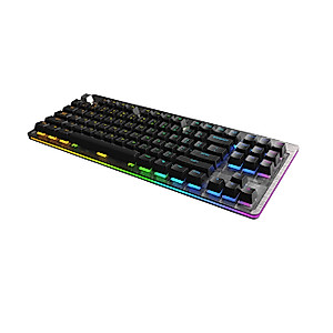 Mountain Everest Core Mechanical Gaming Keyboard - USB Hub - Cherry MX Hot-Swappable Switches - RGB Backlit (Gunmetal Gray, Speed Silver - Fastest & Linear)