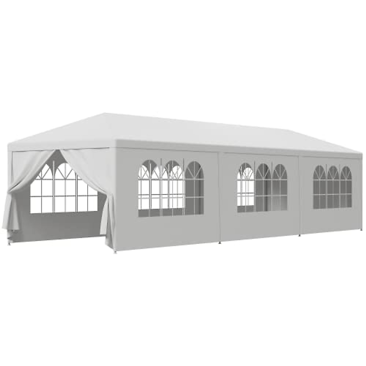 BBBuy 10’X30’ Outdoor Canopy Tent with Removable Sidewalls Gazebo Shelter Pavilion for Backyard BBQ Camping Picnic Parties Wedding Ceremony, Easy Assemble and Removable