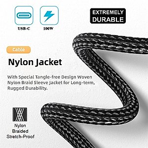 Cablecc USB-C Type C Input to DC 20V 5.5 * 2.1mm Output Power 100W 135W 140W 65W PD Charge Cable for Laptop