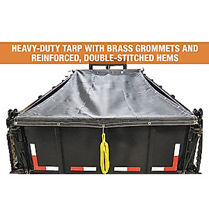 Buyers Products DTR7012 Aluminum Tarp System with Mesh Tarp, 7 x 12 Feet
