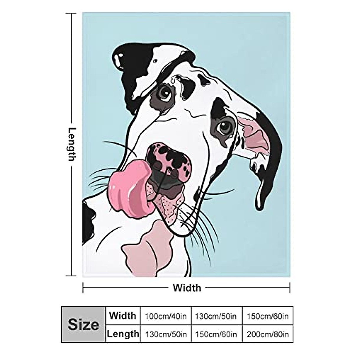 Jreergy Dog Throw Blanket for Bedroom Couch Travelling,Comfortable All Season Air Conditioning Blanket for Adult Chidern 50"x40"