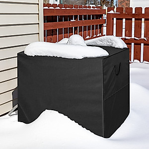 Sunolga Air Conditioner Covers for Outside Units, 600D Oxford Fabric AC Units Cover Outdoor, Fits Square Air Conditioners up to 36 x 36 x 39 inches