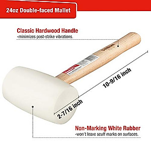 Goldblatt Laminate Wood Flooring Installation Kit with 100 Spacers, Tapping Block, Heavy Duty Pull Bar, White Double-Faced Mallet and Protective Knee Pads