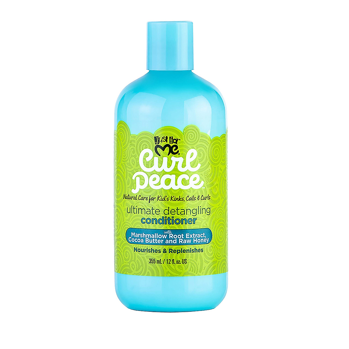 Just For Me Curl Peace Ultimate Detangling Conditioner (3 Pack) - Nourishes & Replenishes, Contains Marshmallow Root Extract, Cocoa Butter & Raw Honey, Sulfate Free, No Animal Testing, 12 oz