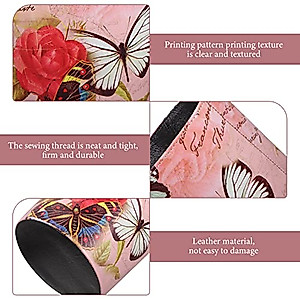 GANAZONO Leather Trash Can Wastebasket Waste Toilet Paper Bin Basket Garbage Container Wastebasket Garbage Bin for Bathroom Bedroom Office Home Car