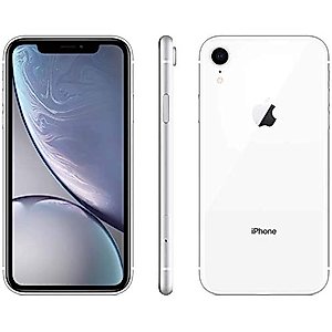 Apple iPhone XR, US Version, 128GB, White - AT&T (Renewed)