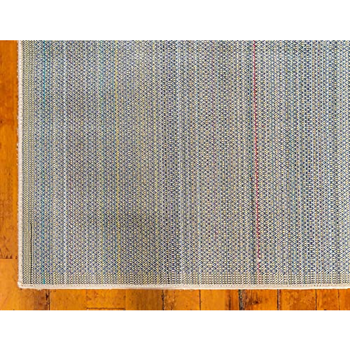 Unique Loom Solo Collection Solid, Plush, Kids, Modern Area Rug, 5 ft x 7 ft 7 in, Yellow