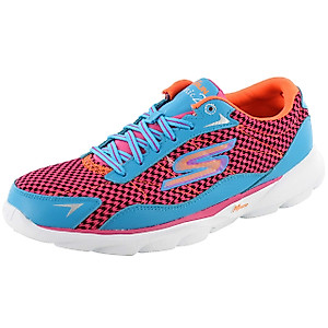 Skechers Womens' GOrun Sonic 2 Running Shoes Blue/Hot Pink
