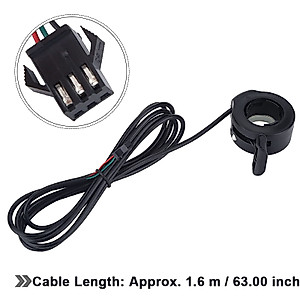 GOTOTOP Thumb Throttle Speed Control 3 Wires Thumb Throttle on Left/Right Handle for E-Bike Electric Bike Scooter