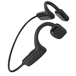 Cuifati Wireless Bone Conduction Headphones, Open-Ear Bluetooth Bone Conduction Sports Earbuds, High Bass Diaphragm, 3D, Skin Friendly, for Outdoor Sports, Running