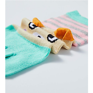 HONOW Women's Low Cut Toe Socks Ankle Cotton Running Socks(Pack of 5/6)