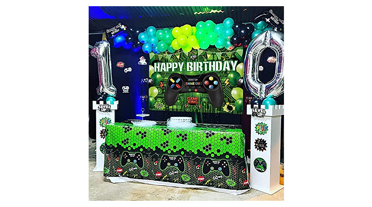 Video Game Theme Party Backdrop for Epic Celebrations
