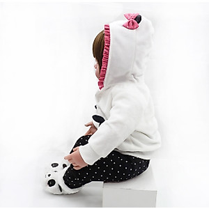 Reborn Baby Doll Clothes for 17-19 inch Reborn Dolls Cute Panda Baby Doll Outfits Set 4 Pieces of Pack