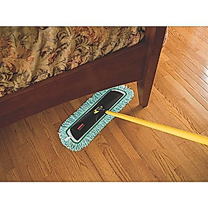 Rubbermaid Commercial Products, Light Commercial Microfiber Dust Mopfor Hardwood Floors to Pick-Up Dirt, Dust and Dog Hair,Green