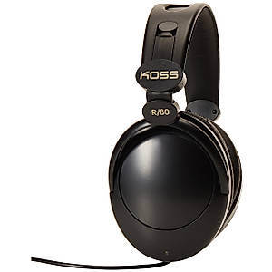 Koss 154336 R-80 Over Ear Headphones, Black