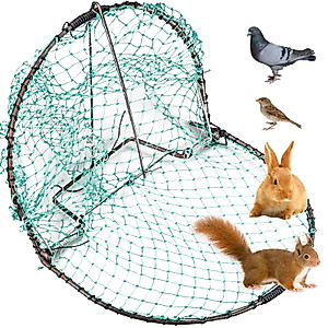 20" Pigeon Trap Sparrow Trap Animal Trap for Birds Rabbits Squirrels Mice Hawks Rats Moles, Professional Bird Trap for Hunting, Bird Catching Net to Protect Your Plant Farm (Will Harm Animals)