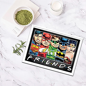 SENQAO Anime Diamond Painting Kits for Adults, Round Full Drill Super Hero Diamond Art Painting, DIY 5D Diamond Painting Marvel Diamond Art Kits Picture for Home Wall Decor 30x40cm(Friends)