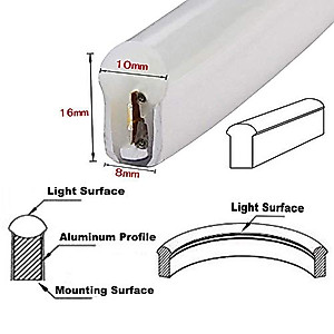 Red LED Neon Rope Lights Flex Waterproof LED Neon Lighting Wedding Party Home Decor Indoor Outdoor Room Decor Lighting and Commercial Lighting Use 110V 150FT