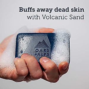 Oars + Alps Blue Charcoal Exfoliating Men's Bar Soap, Dermatologist Tested and Made with Clean Ingredients, Travel Size, 1 Pack, 6 Oz