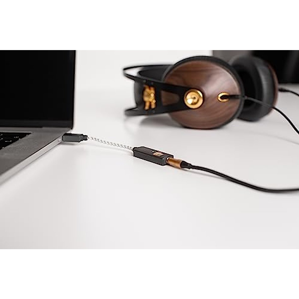 iFi GO link - DAC & Amplifier - USB-C to 3.5mm Adapter - Improve Headphone Sound from any Device - Gold-plated 3.5mm Headphone Socket – Flexible Cable - Supports Hi-Resolution 32-bit/384kHz/DSD256/MQA