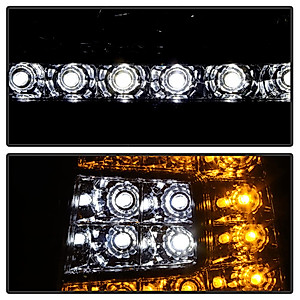 ACANII - For 1997-2003 Ford F150 Expedition LED Headlights w/LED Corner Signal Head Lights Lamps Driver & Passenger Side