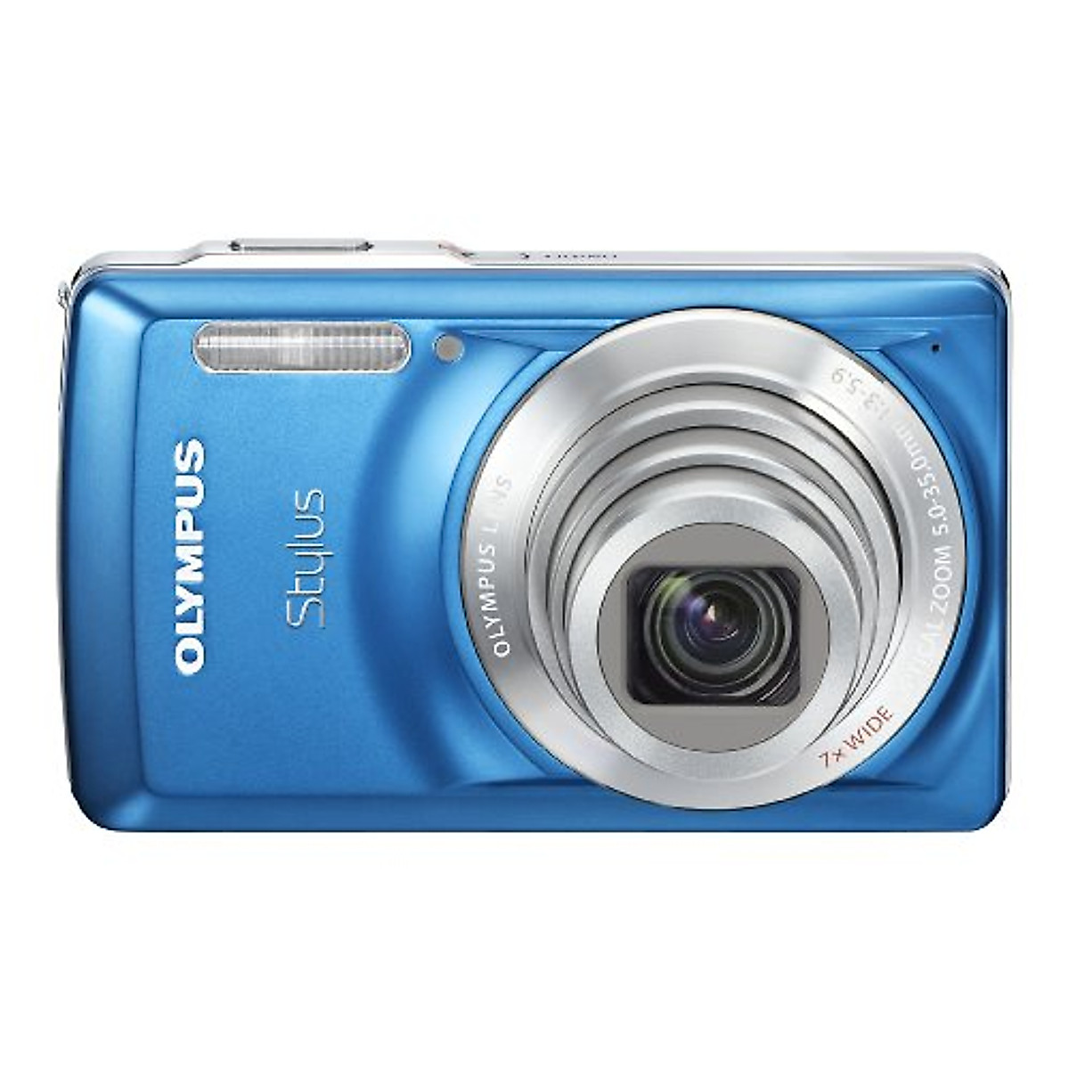 Olympus Stylus 7030 14 MP Digital Camera with 7x Wide Angle Dual Image Stabilized Zoom and 2.7-inch LCD (Blue) (Old Model)
