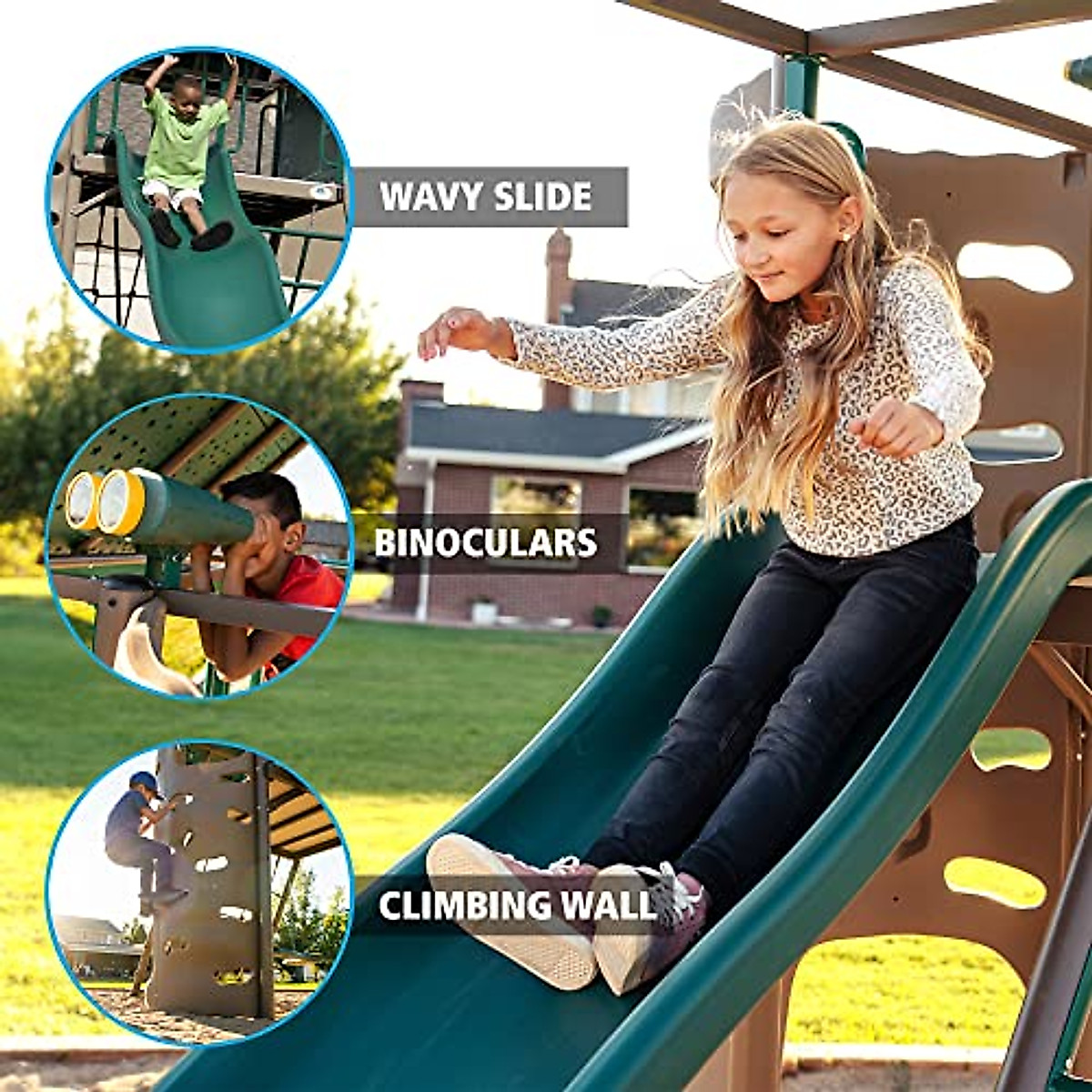 Lifetime 91069 Big Stuff Swing Set, Earthtone