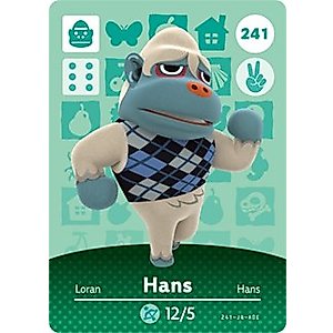 Hans - Nintendo Animal Crossing Happy Home Designer Amiibo Card - 241