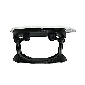 Egg-Shaped Phone Holder/Stand for Smartphones and Tablets. Expanding Phone Mount, Anti-Drop Protection with 3D Surface Finish, Finger Grip Stand. (White & Yellow 3D Pop Grip)