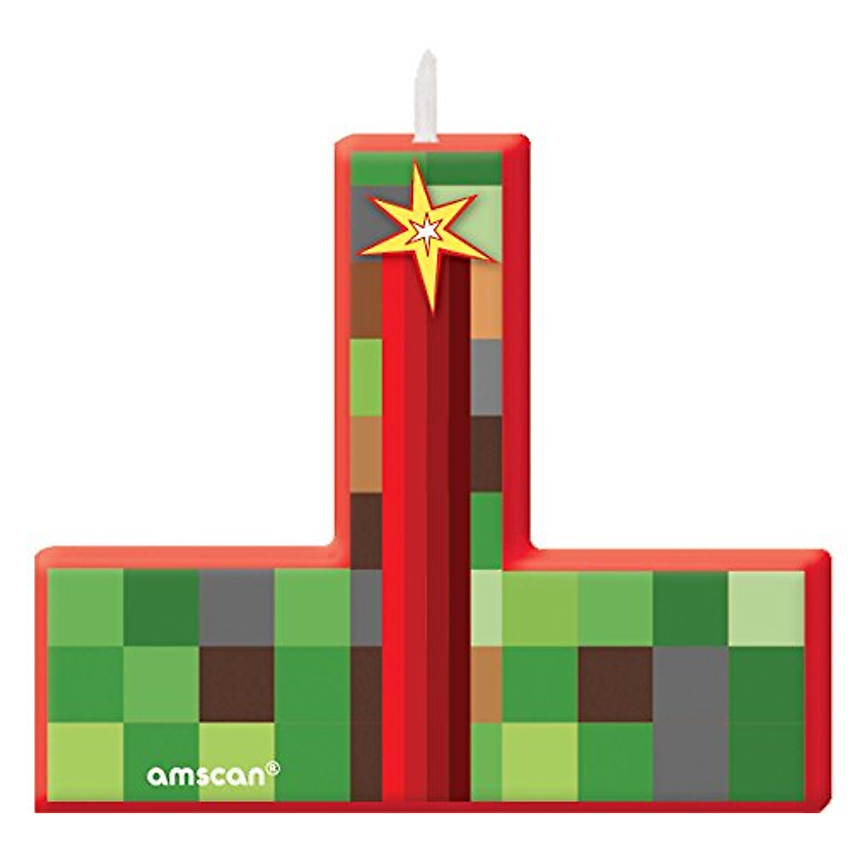 Amscan TNT Pixelated Party Birthday Candle Set