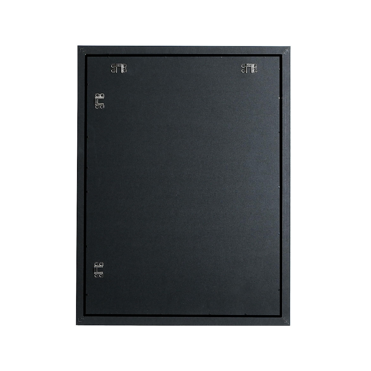 Frame Amo 18x24 Black Solid Wood Poster Frame, White Multi Mat for 13x19 and 16x20 Image, 1 inch Wide, Acrylic Front