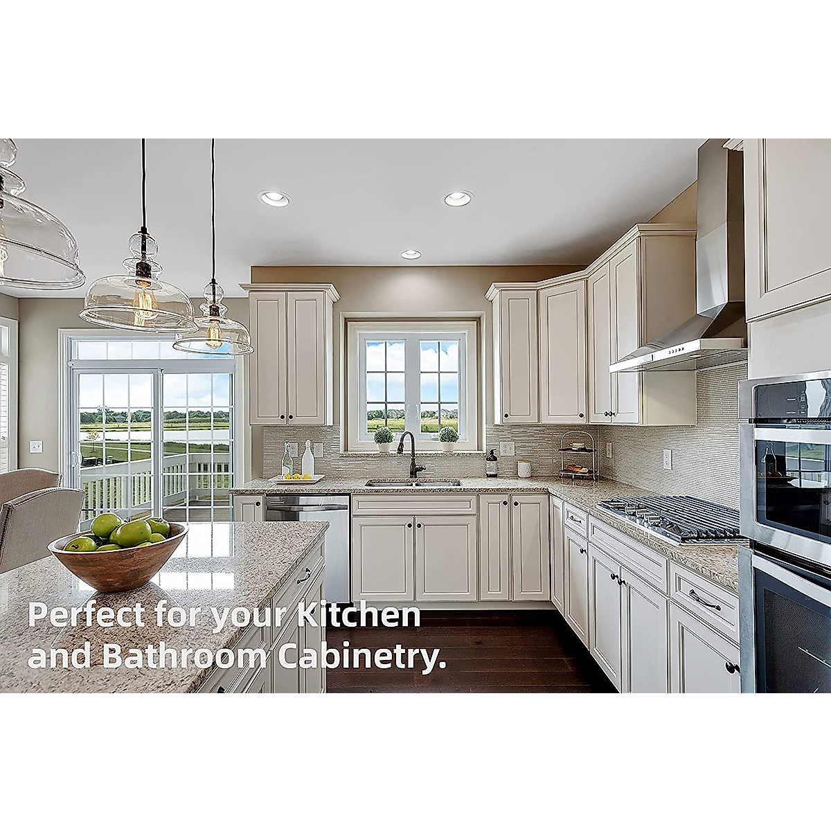 DecoBasics Full Overlay European Soft Close Cabinet Hinges for Kitchen Cabinets (10 Pcs) -105° Frameless Concealed Cabinet Door Hinge -3 Way Adjustability & Clip on Plate for Easy Installation