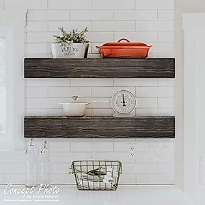 Ekena Millwork MANUPC04X04X60ZD Pecky Cypress Faux Wood Fireplace Mantel, 4"H x 4"D x 60"W, Premium Aged