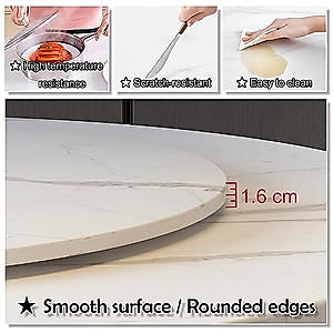 Rotating Round Lazy Susan For Dining Table Ø 20 24 28 32 36 39 Inch, 360 Degree Rotating Wooden Turntable With Silent Bearings, Easy To Share Food Tabletop Serving Tray