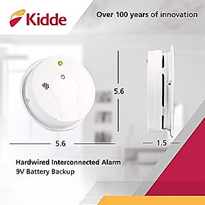 Kidde 21006371 p12040 Hardwire With Battery Backup Photoelectric Smoke Alarm, White